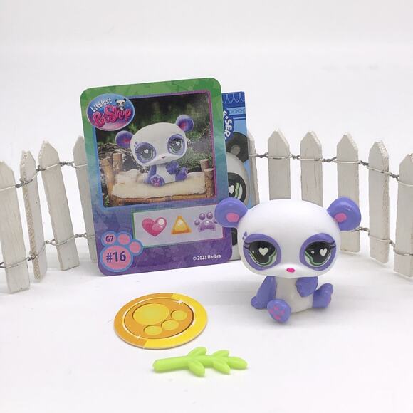 Littlest Pet Shop | Toys | Littlest Pet Shop Purple White Panda With ...